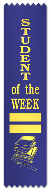 Ribbons :: Economy Size :: Student of the Week with blocks & books