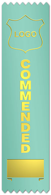 Ribbons :: Standard Size :: Commended with block - LIMITED STOCK