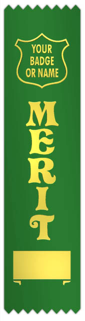 Ribbons :: Standard Size :: Merit Award - LIMITED STOCK