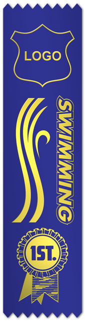 Ribbons :: Standard Size :: Swimming Waves Ribbon