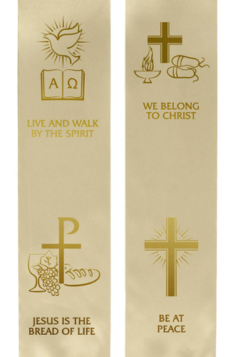 Sashes :: Confirmation Stole - Cream