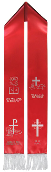 Sashes & Stoles :: Confirmation Stole - Red