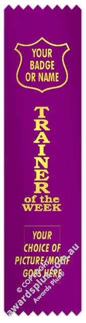 Ribbons :: Standard Size :: Trainer of the Week with graphic - LIMITED ...