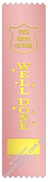 Ribbons :: Standard Size :: Well Done with block