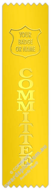 Ribbons :: Standard Size :: Committee - LIMITED STOCK