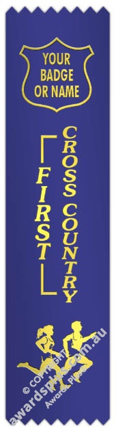 Ribbons :: Standard Size :: Cross Country Place with Runners