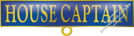 Name Badges & Pins :: Title Badges :: House Captain Badge