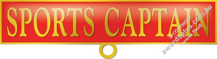 Name Badges & Pins :: Title Badges :: Sports Captain Badge