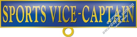 Name Badges & Pins :: Title Badges :: Sports Vice-Captain Badge