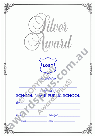 Certificates :: Silver Award A4