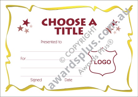 Certificates :: Certificate A6 - Border H (Design 2)