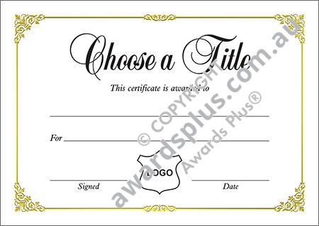 Certificates :: Certificate A6 - Border K (Design 4L)