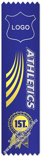 Ribbons :: Standard Size :: Athletics Track - Two Colour Ribbon