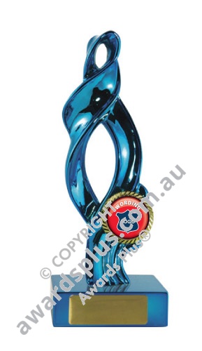 Trophies & Plaques :: Swirl Trophy - Blue
